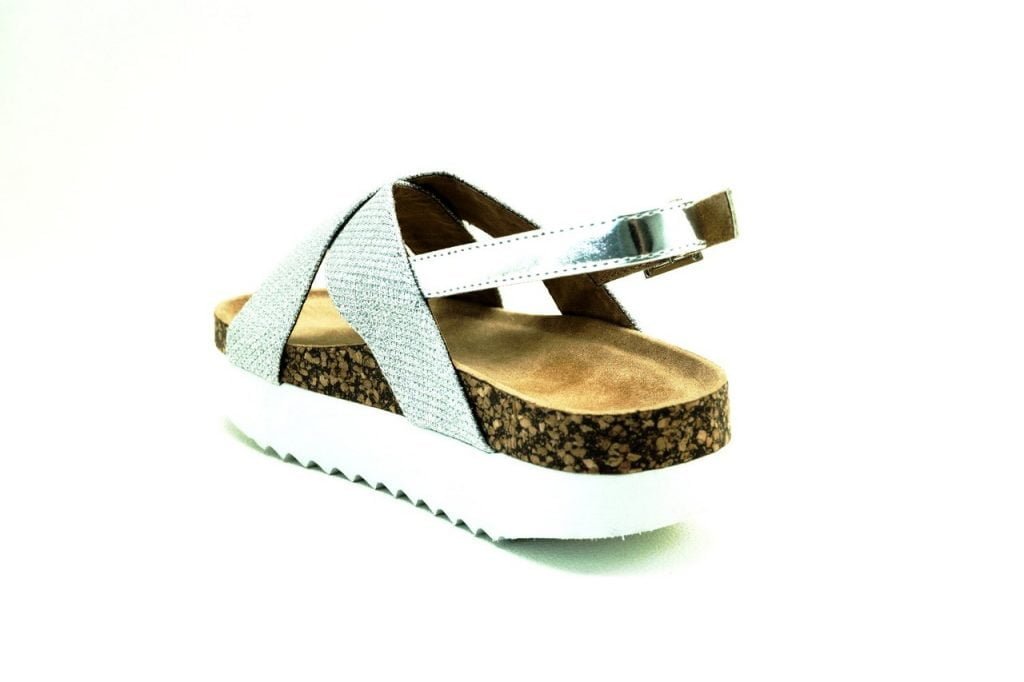 Sandalia Verazzi Cruzada Plata | ETN