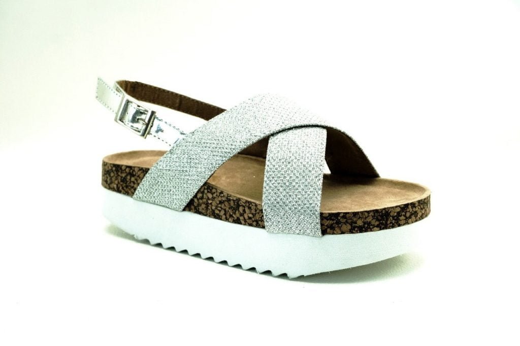 Sandalia Verazzi Cruzada Plata | ETN